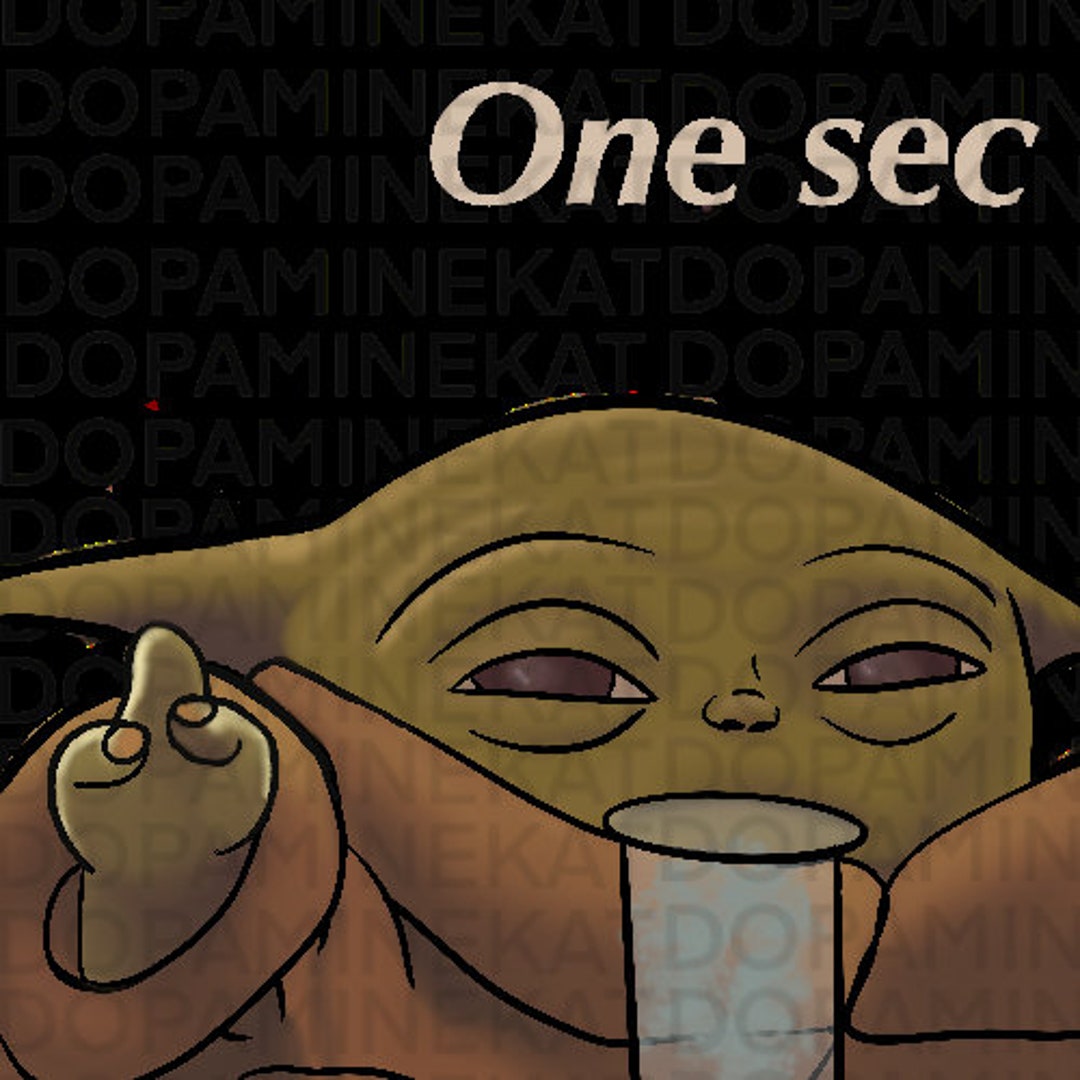 Grogu "one Sec" Toke Emote ! - Etsy