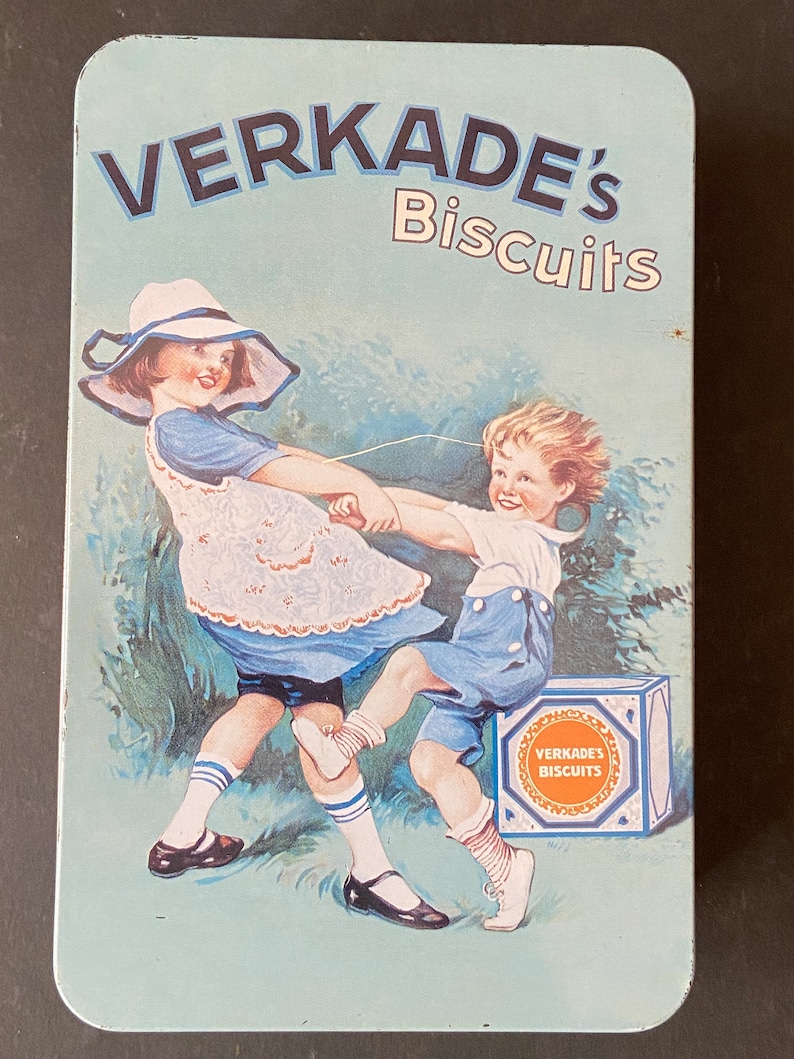 Dutch Vintage With Lid - Classic Tin Canister for Kitchen Storage ...