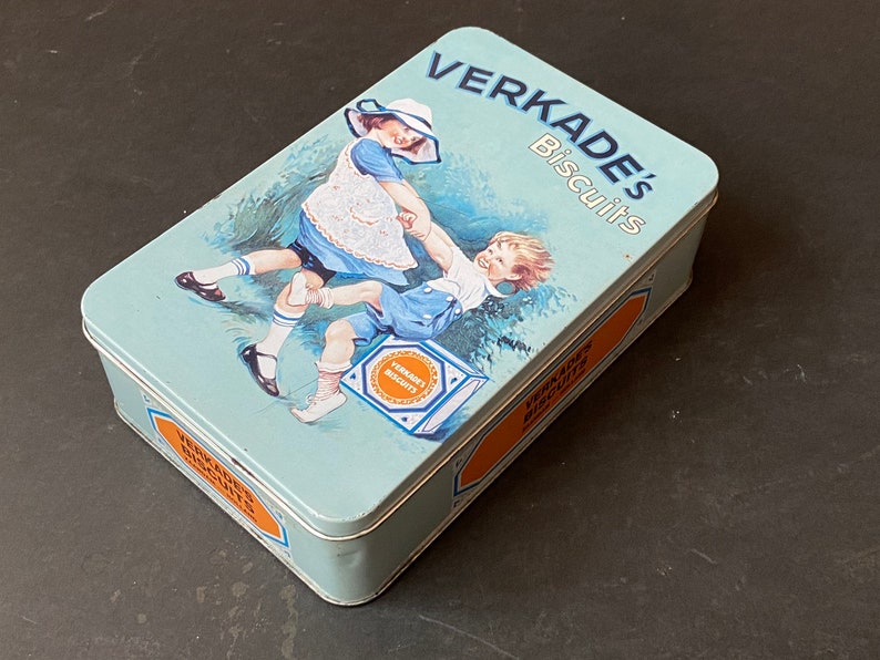 Dutch Vintage With Lid - Classic Tin Canister for Kitchen Storage ...