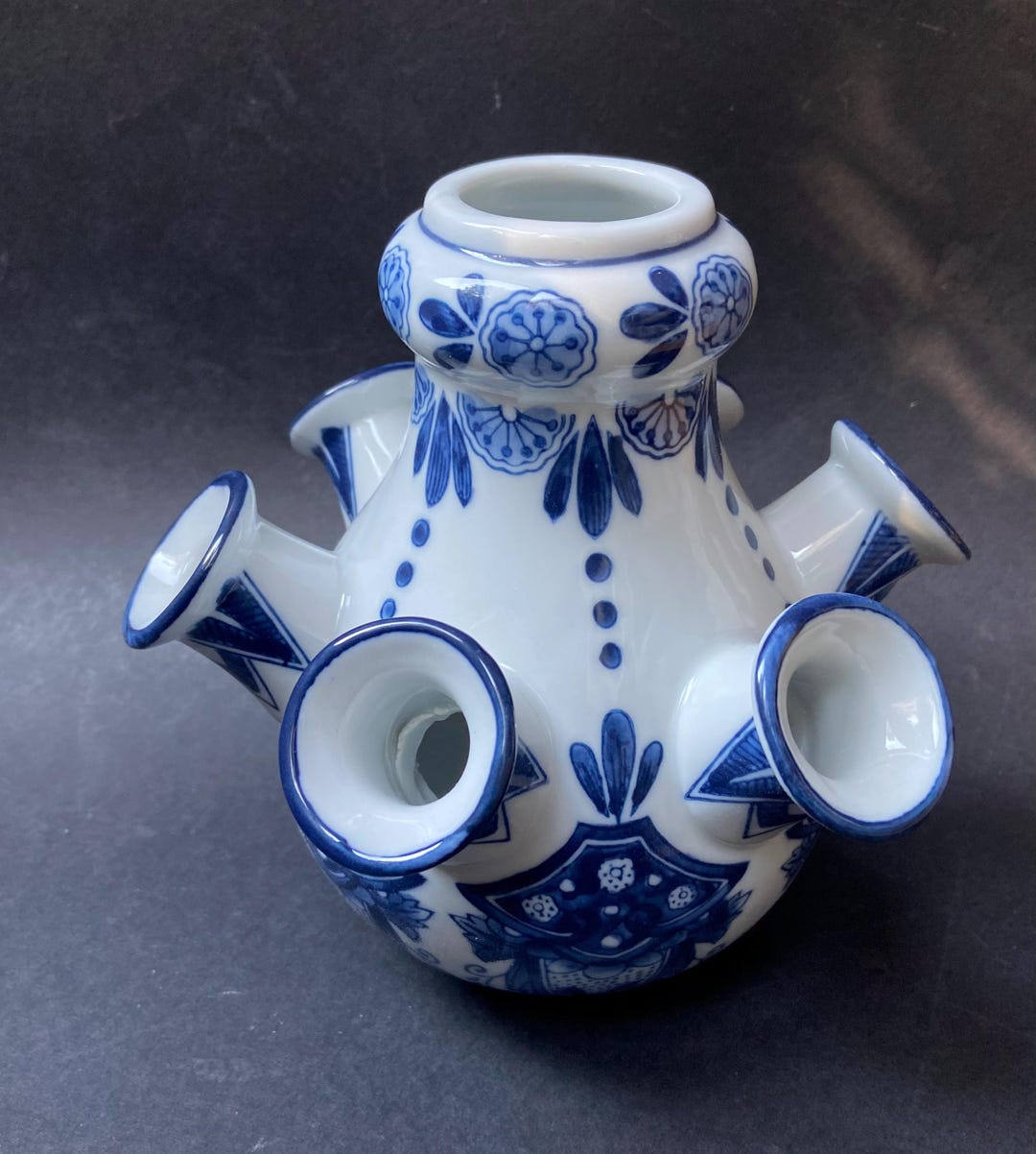 Tulip Flower Arrangement Vase, Dutch Art Vase, Delftware Vase ...
