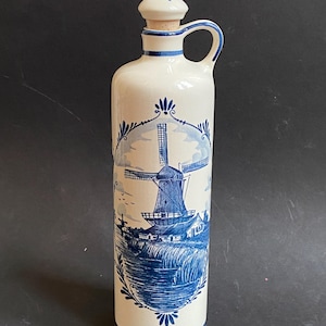 Traditional Delft Blue Dutch Gin Bottles - Etsy