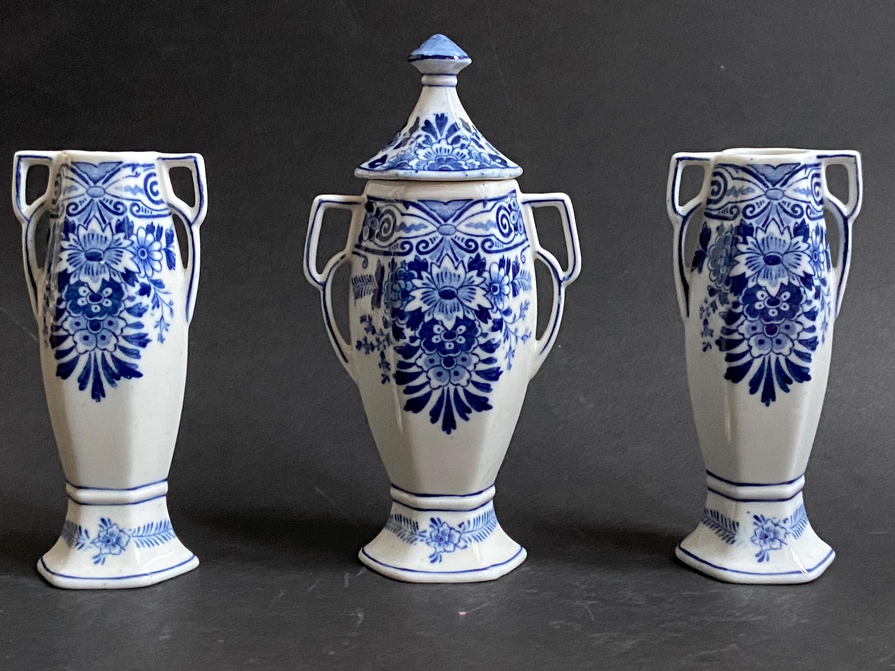 Rare Delft Blue Miniature Cabinet Set – Hand-painted, 14 Cm – Excellent ...