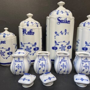 Hand-painted Dutch Delft Blue Ceramic Pot With Lid - Classic Kitchen ...