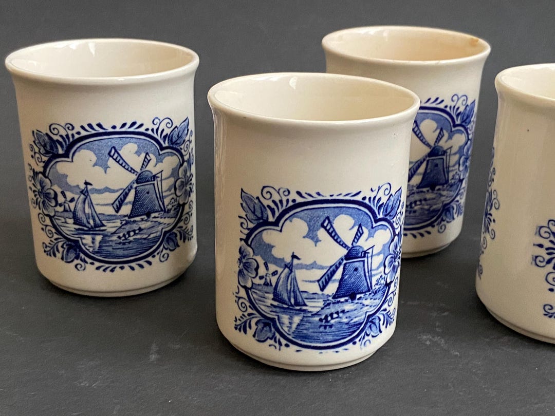 Set of 4 Dutch-themed Mugs – Made in England - Etsy