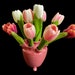 Modern Dutch Vintage Pink Flower Vase - Unique Dutch Art Design - Etsy