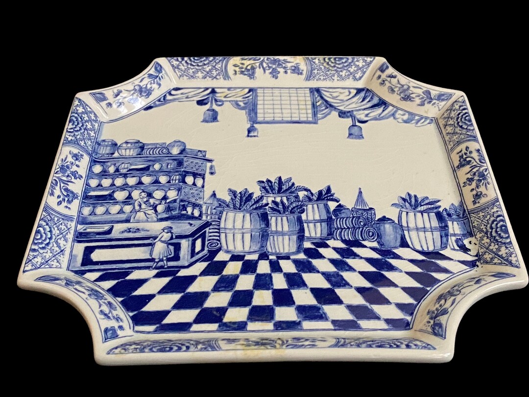 Delfsblauw Wall Plate Traditional Dutch Design - Etsy