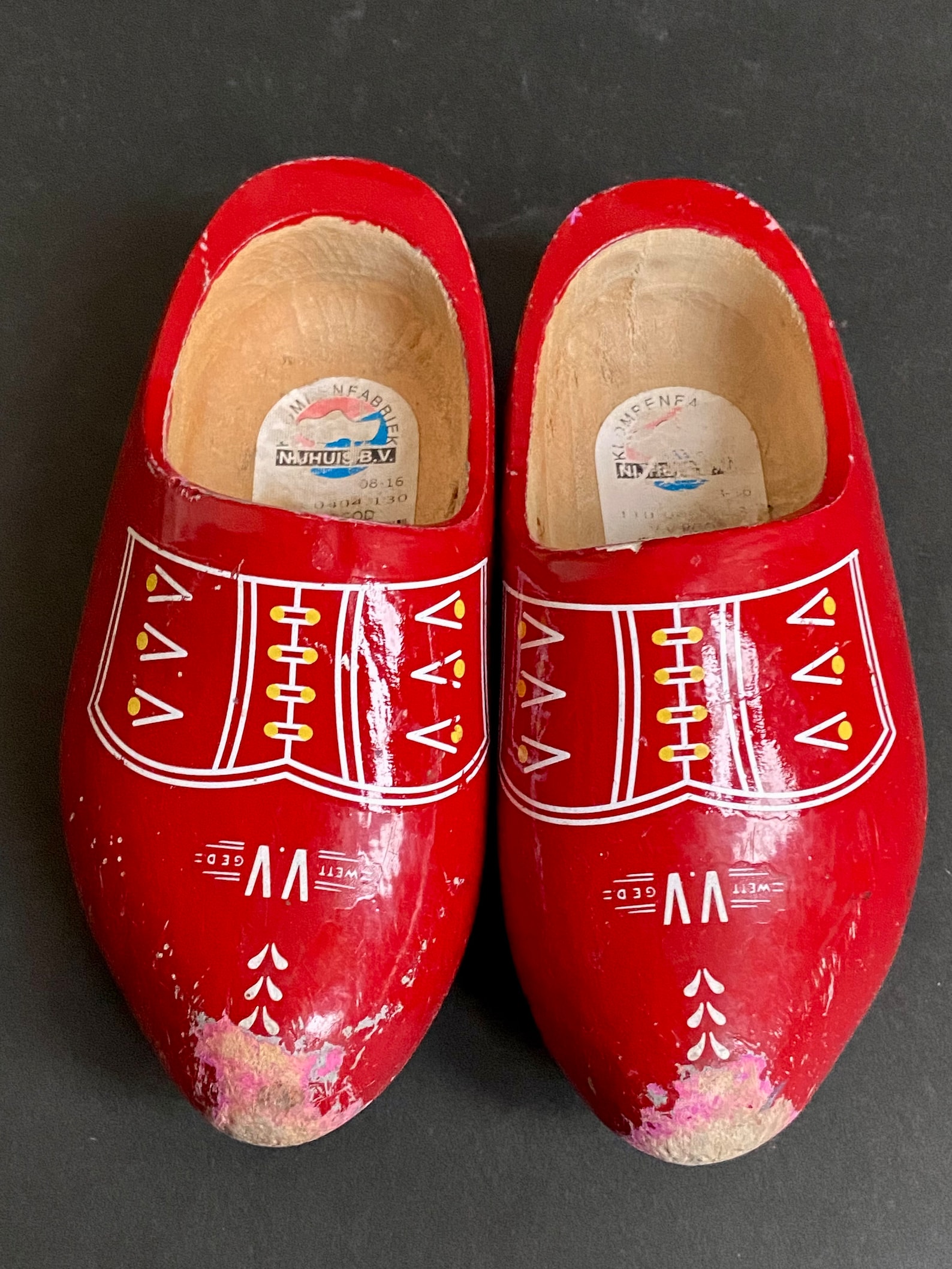 Dutch Wooden Holland Shoes, Traditional Footwear Clogs Slippers Wooden ...