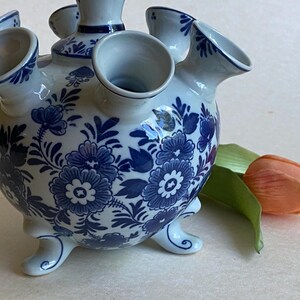 Delft Blue Tulip Vase – 19 Cm – Classic Dutch Ceramic Art - Etsy
