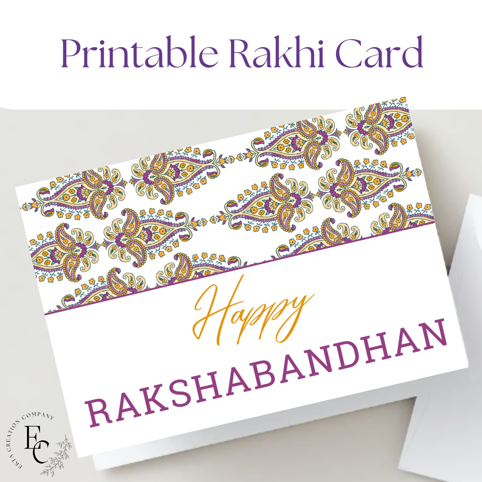 Rakhi Card Rakshabandhan Card Indian Card Sibling Card Indian Card ...