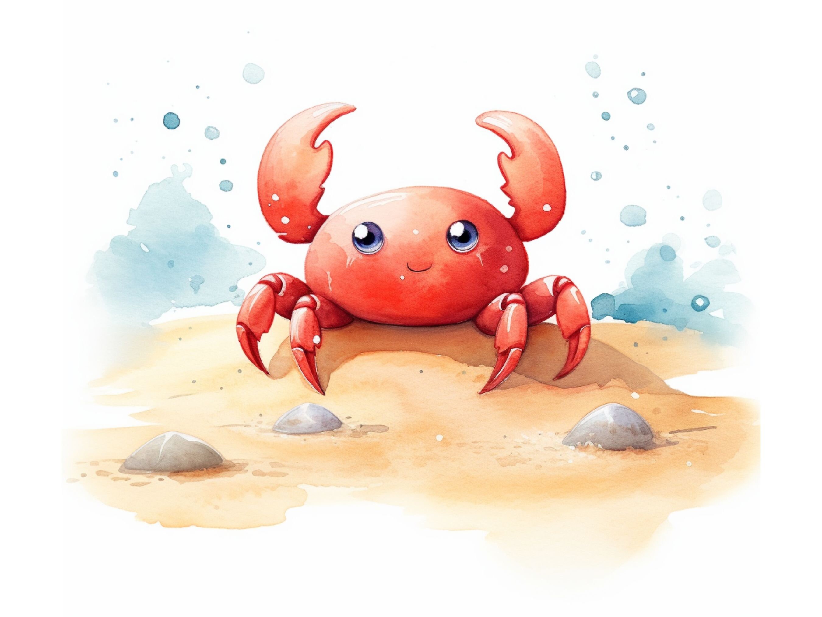 Sea Land and Air Watercolor Clipart for Baby Nursery/shower 10 Ocean ...