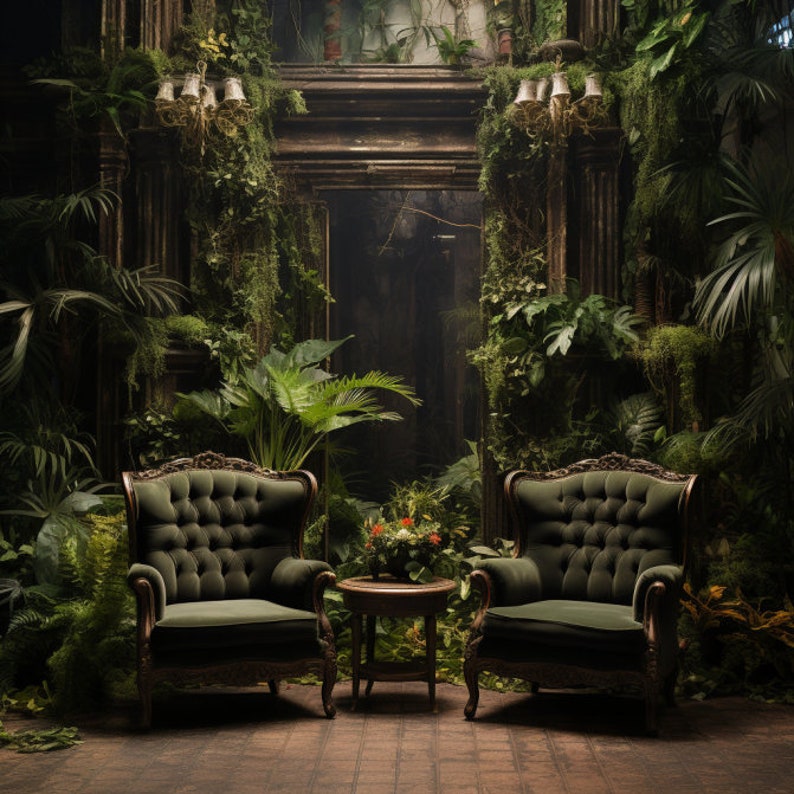 Old Greenhouse Digital Backdrops Greenhouse Backdrop Plants Overlay ...