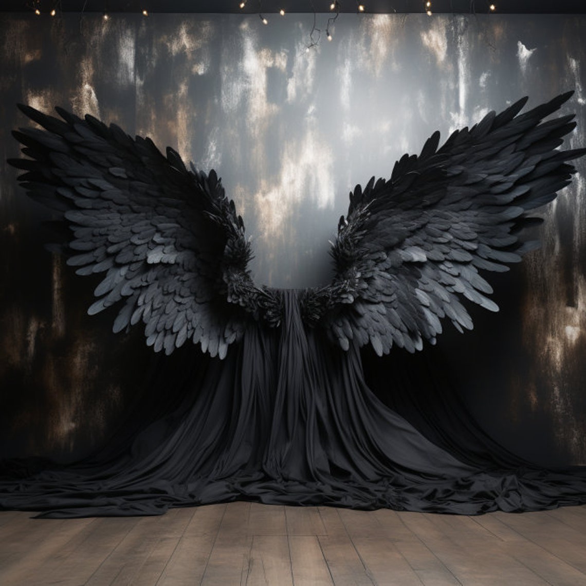 Black Angel Wings Angel Wings Backdrops Angel Wings Overlays Angel ...