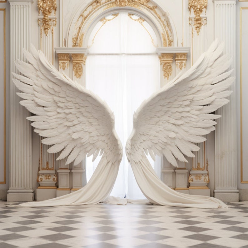 Angel Wings Backdrops Digital Studio Backdrops Maternity - Etsy