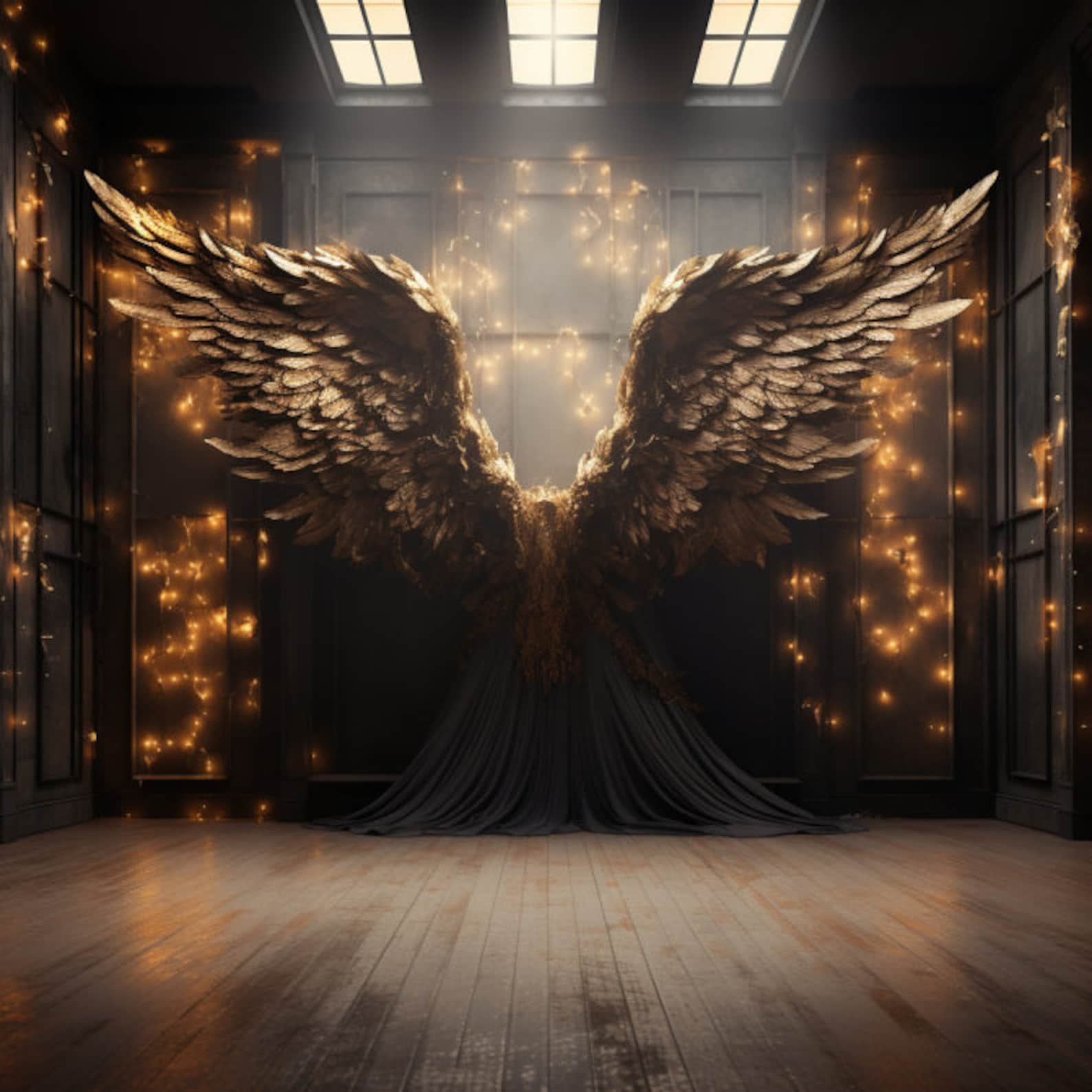 Black Angel Wings Angel Wings Backdrops Angel Wings Overlays Angel ...