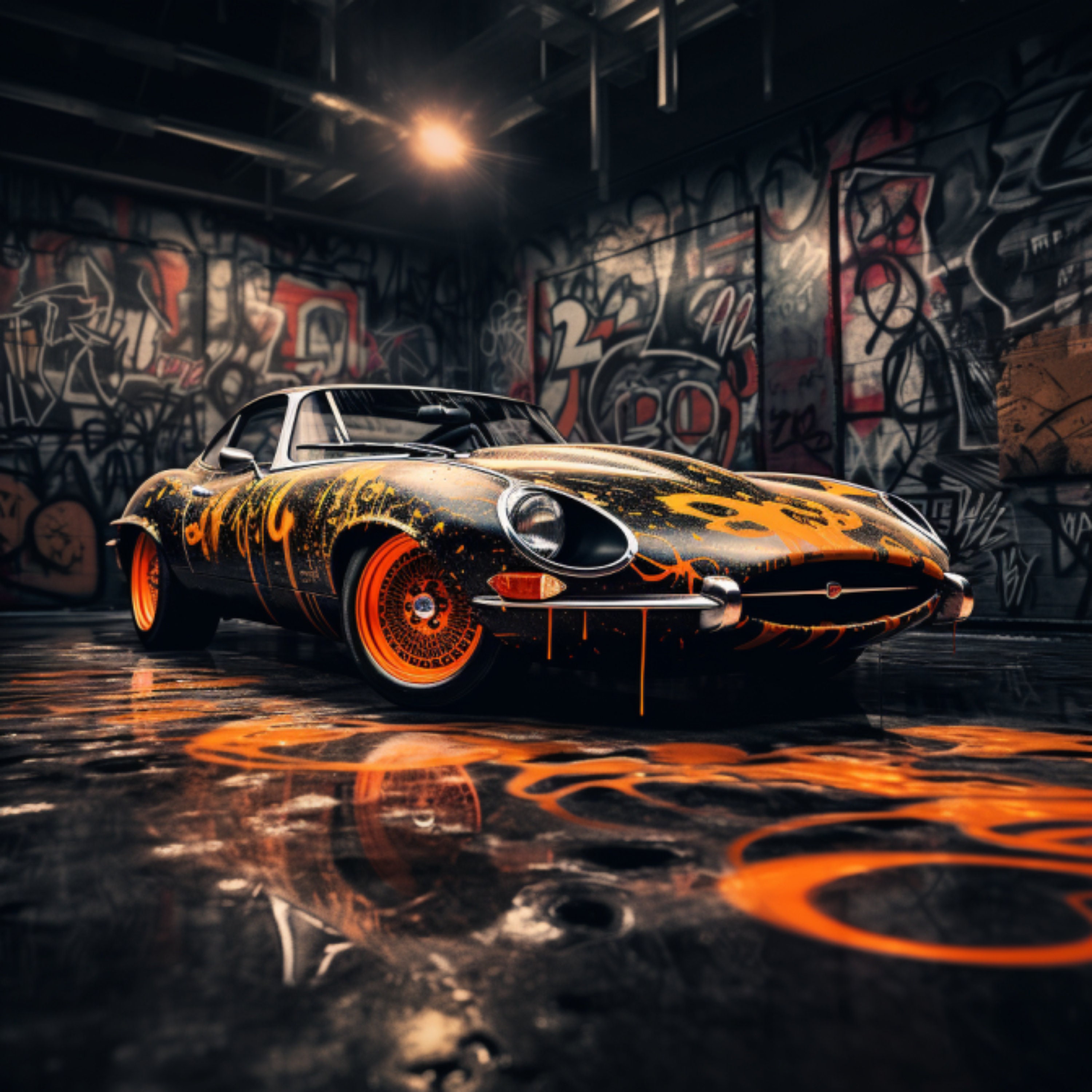 Grafitti Cars Digital Backdrops Bundle Grafitty Photoshop Overlay ...