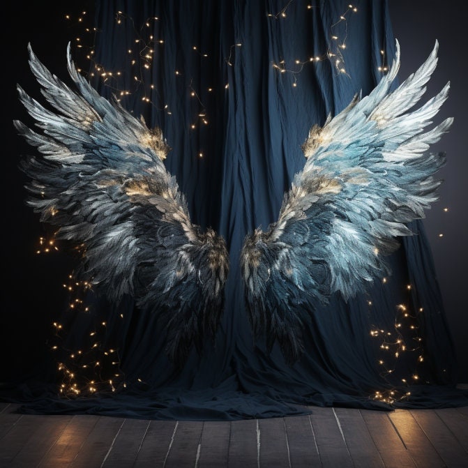 Angel Wings Backdrops Digital Studio Backdrops Maternity - Etsy