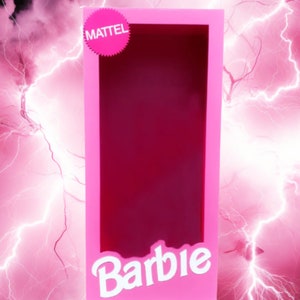 Barbie Box Backdrop Barbie Box Overlay Barbie Box Background Digital ...