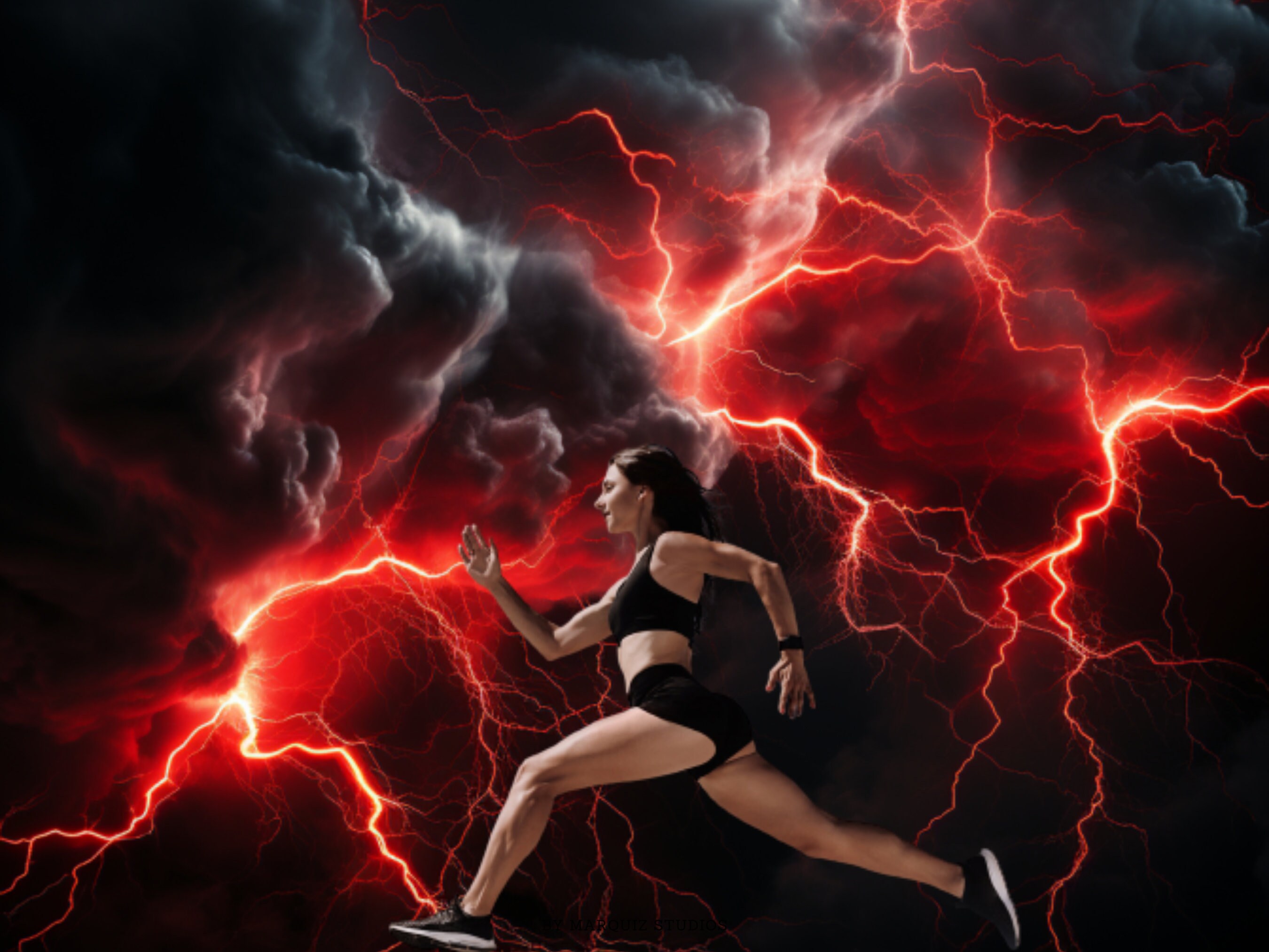 20 Multicolored Lightning Digital Backdrops Lightning Photoshop ...