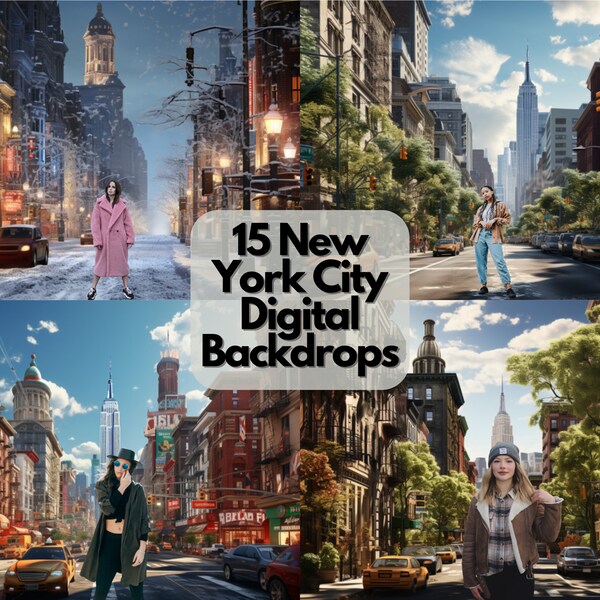 New York Backdrop - Etsy