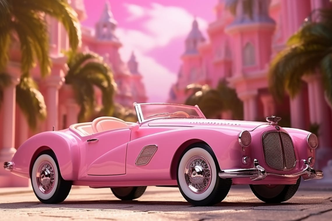 Pink Barbie Cars Barbie Cars Backdrops Barbie Cars Bundle Pink - Etsy