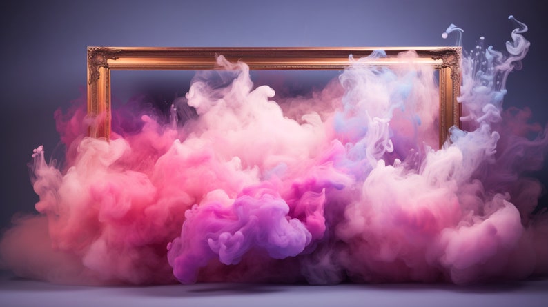 Pastel Smoke Frame Backdrops Maternity and Wedding Digital - Etsy