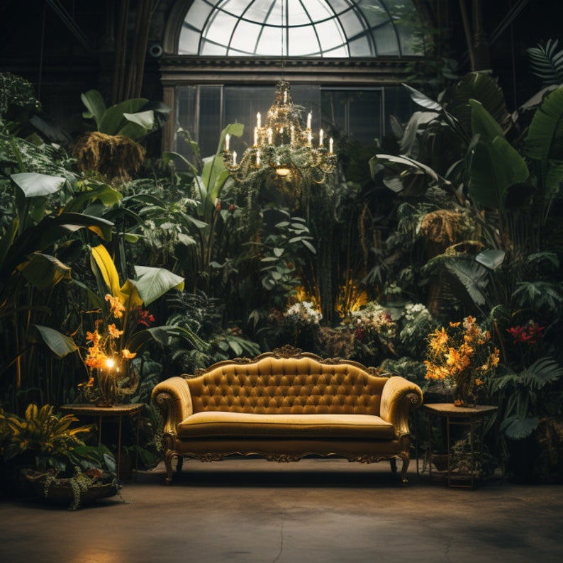 Old Greenhouse Digital Backdrops Greenhouse Backdrop Plants Overlay ...