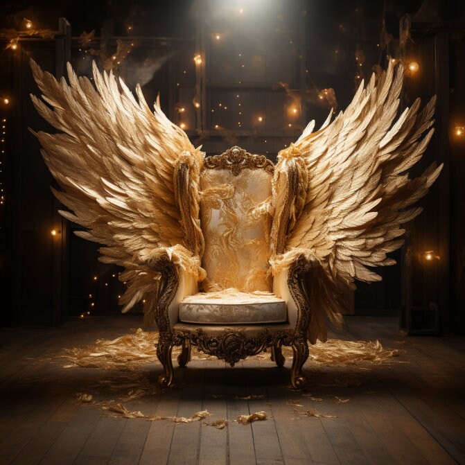Angel Wings Chairs Angel Wings Thrones Chairs Digital Backdrops Thrones ...