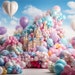 Balloon Castles for Kids Digital Backdrops Baloon Digital Backdrop ...