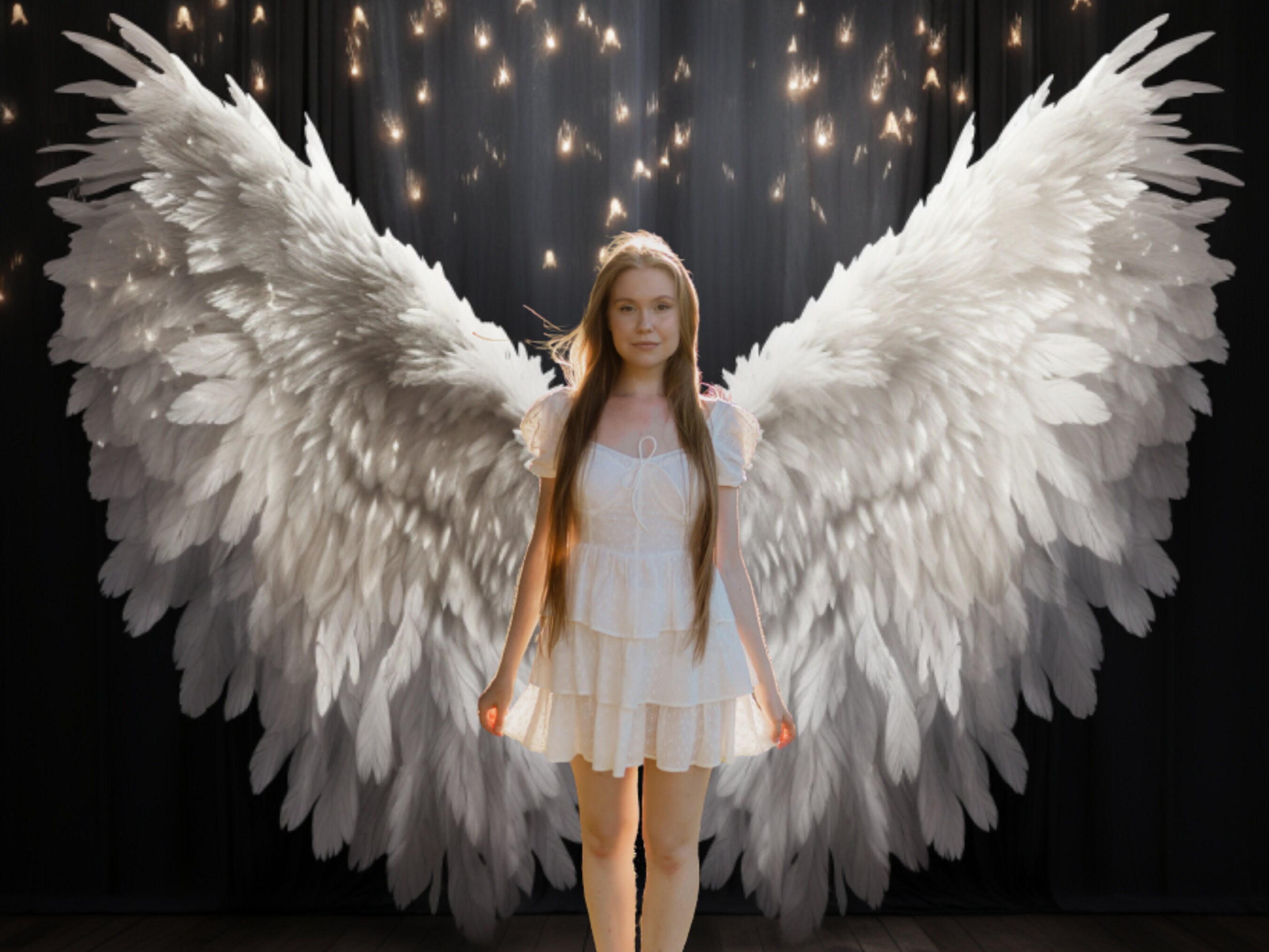 100 X Bundle Angel Wings Digital Backdrops Digital Angel Wings - Etsy