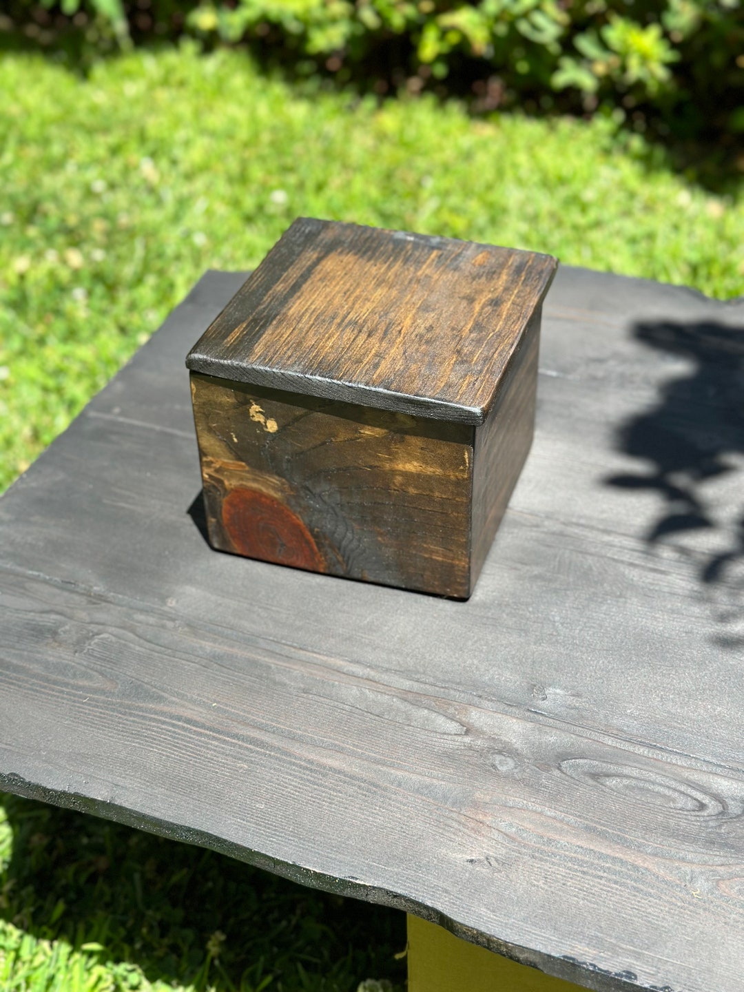 Dark Wooden Box - Etsy