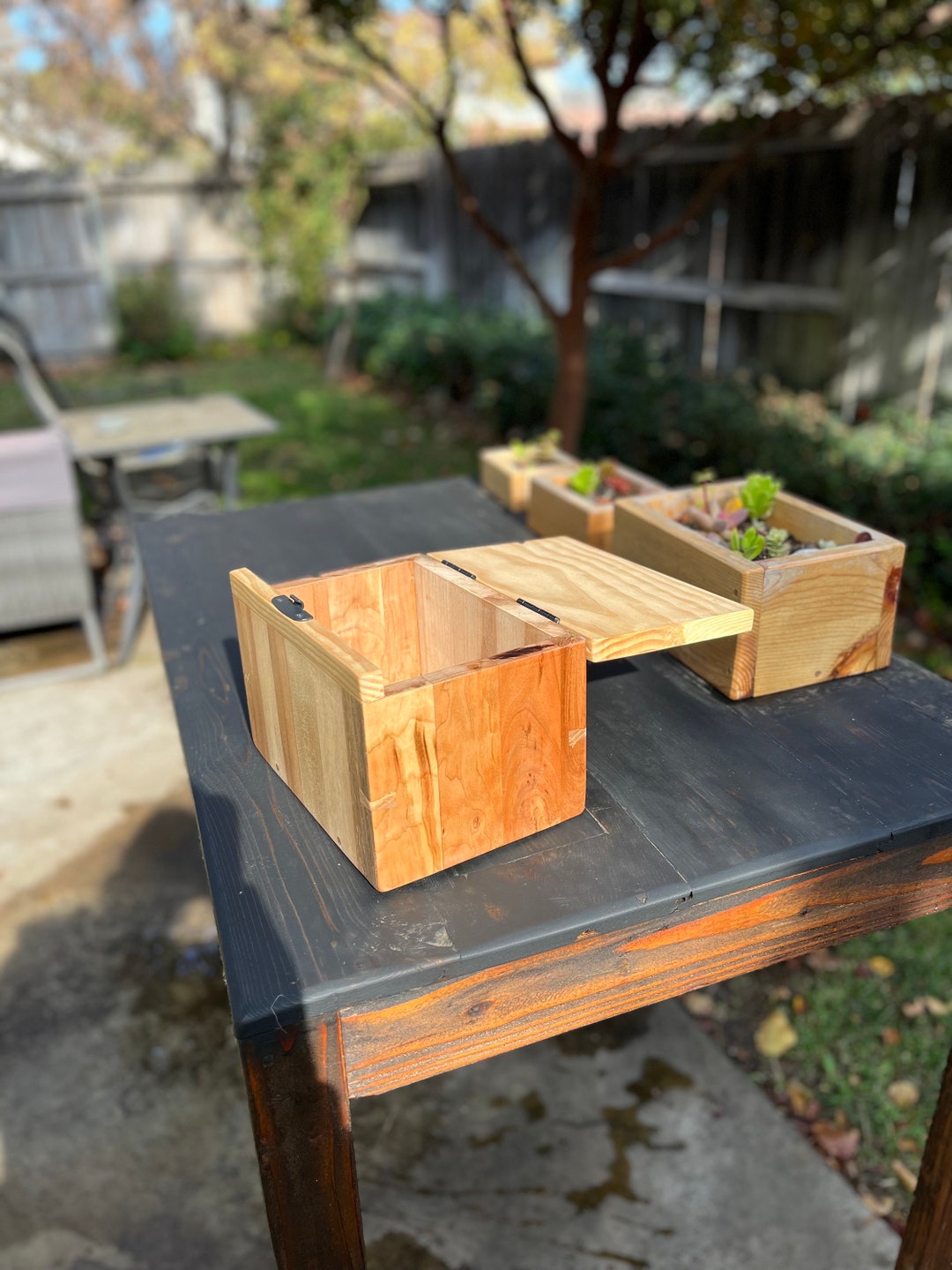 Handmade Hickory Box or Cabinet - Etsy