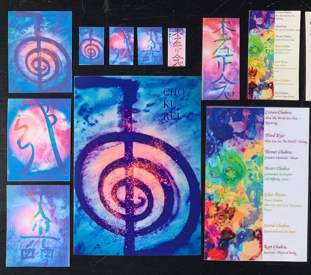 Reiki Symbol Cards for Teaching Aid - Etsy