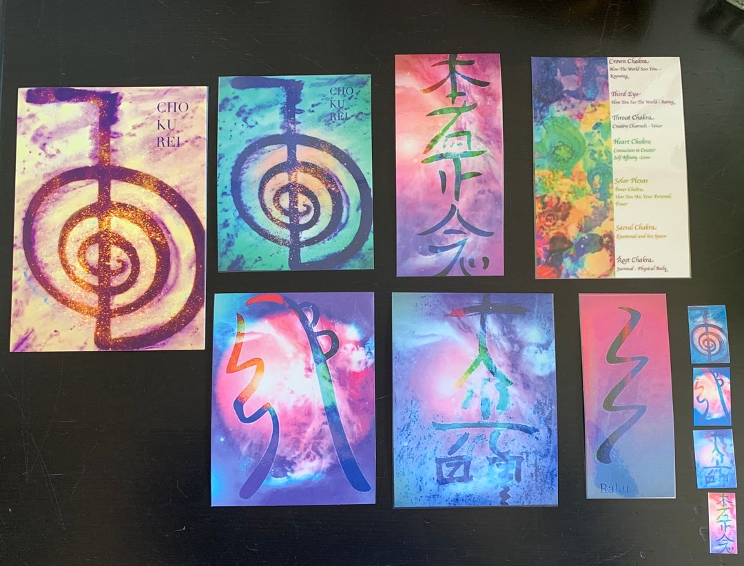 Reiki Symbol Attunement Cards - Etsy
