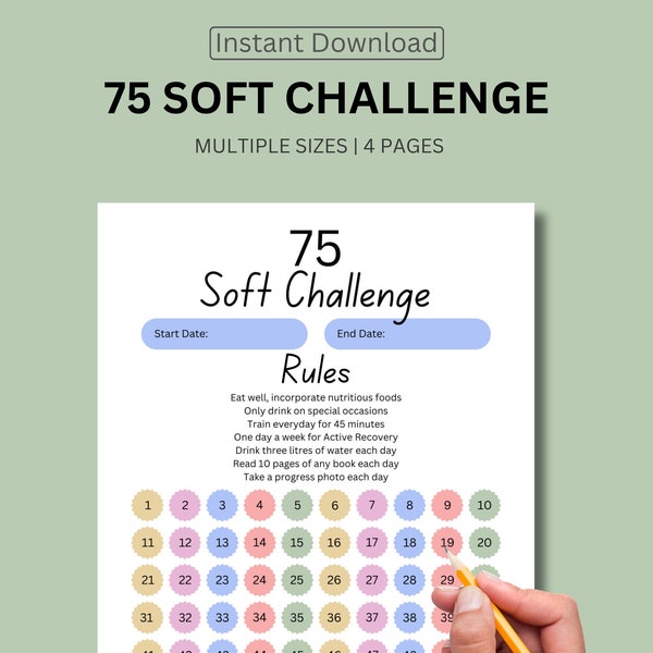 75 Soft Challenge - Etsy