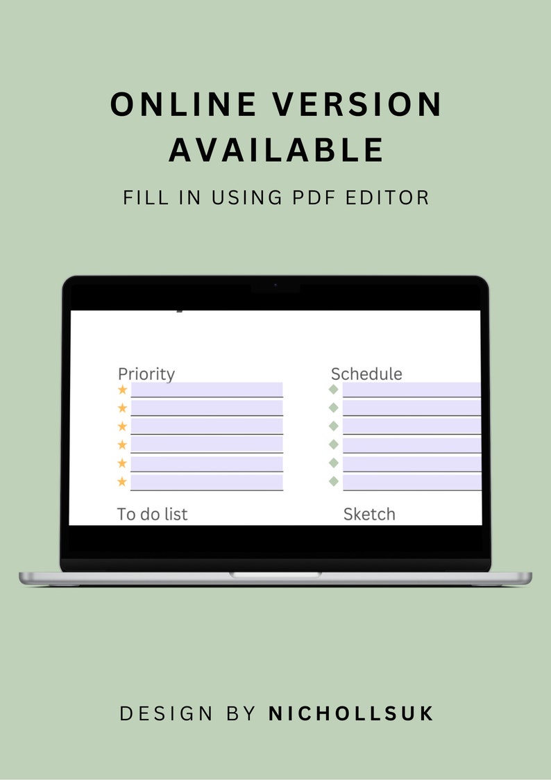 Printable Daily Planner: To-do List, A4/A3 (digital Download) - Etsy UK