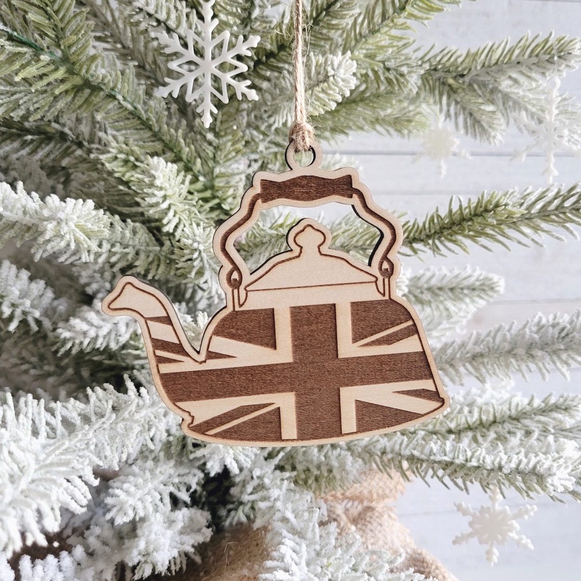 British Union Jack Victorian Copper Kettle Teapot Wood Ornament, Every ...