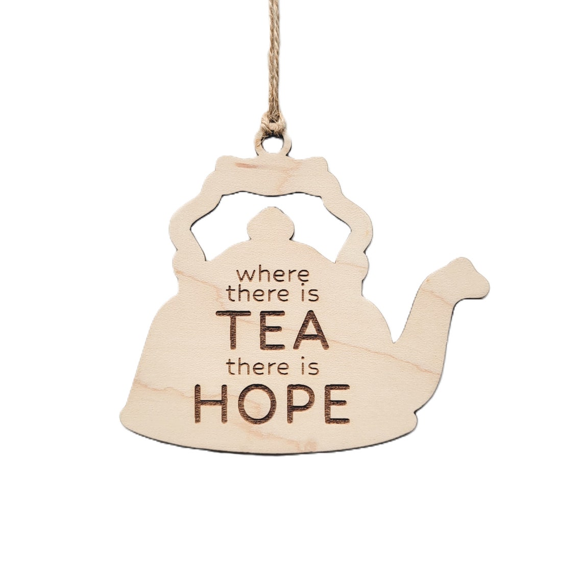 British Union Jack Victorian Copper Kettle Teapot Wood Ornament ...