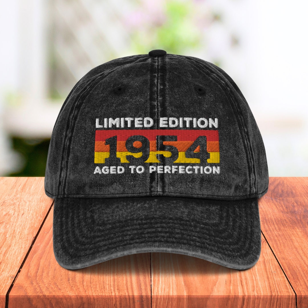 70th Birthday Hat, Custom Embroidered Hats, Born in 1954, Aged to ...