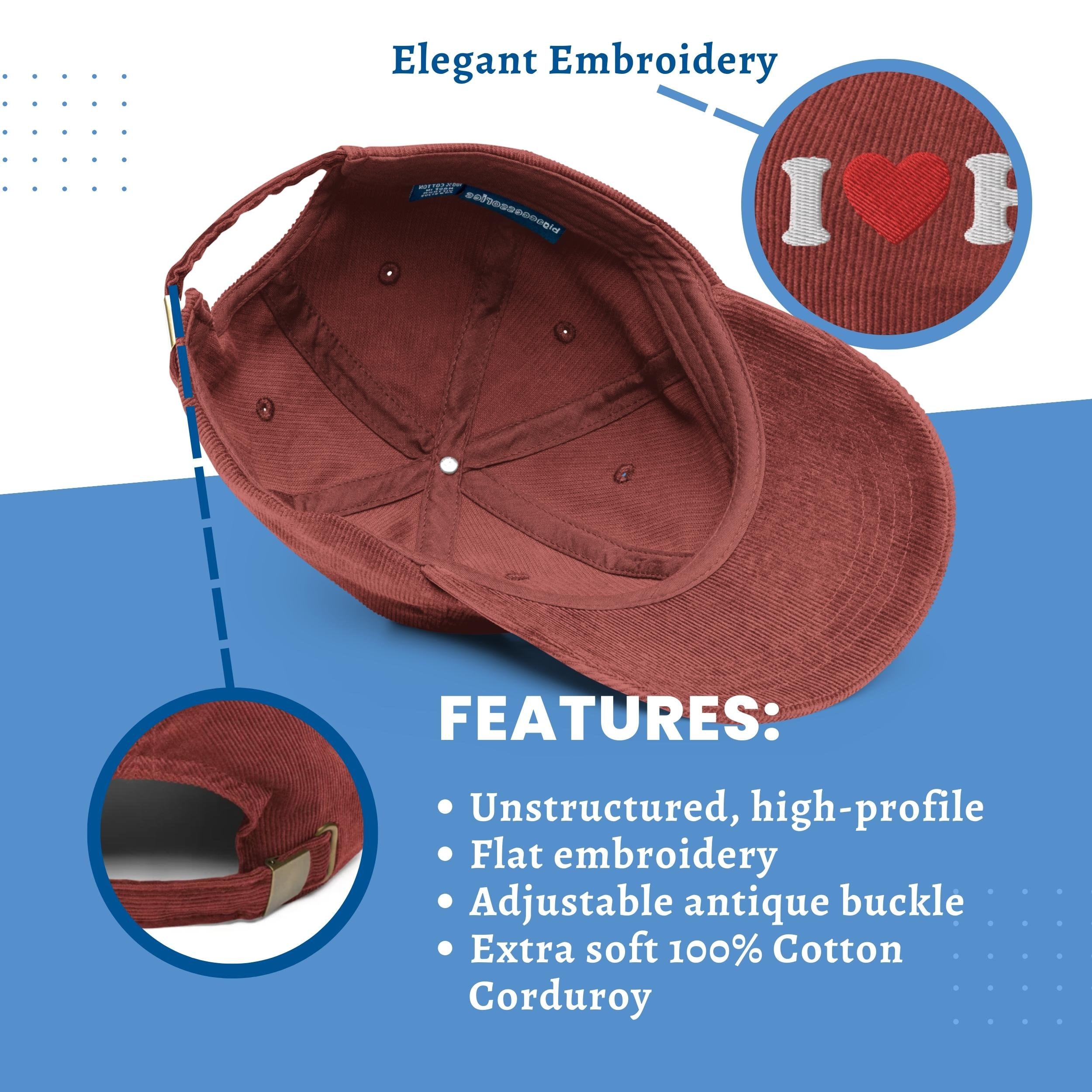 Everything is Fine Corduroy Hat, Funny Embroidered Hats, Encourage ...