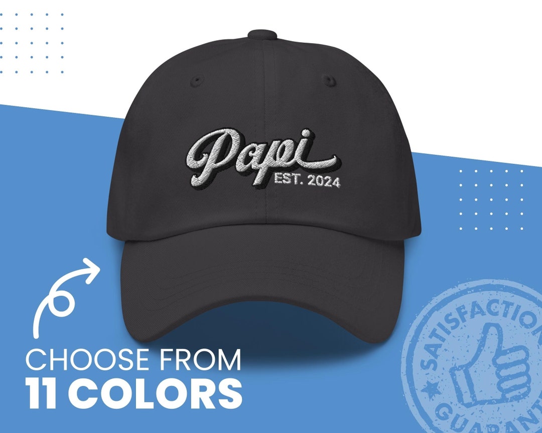 Papi 2024 Hat, Pregnancy Announcement New Grandparents, Embroidered ...