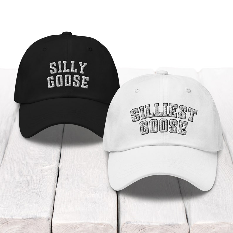 Matching Silly Goose Hats, Couples Goose Hats, Funny Embroidered Hats ...