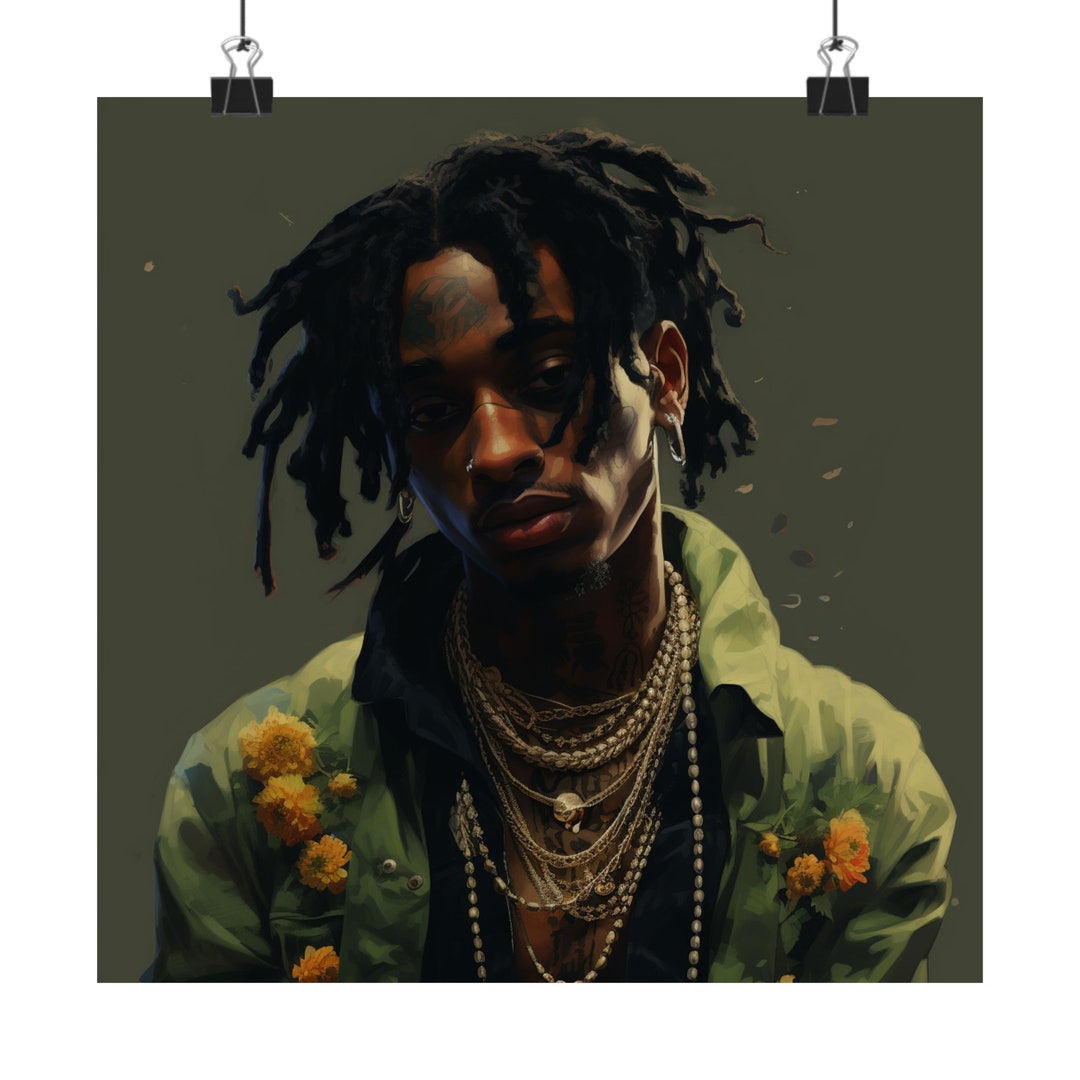 Playboi Carti Art, Green Jacket Rapper Poster, Distinct Music Artwork ...