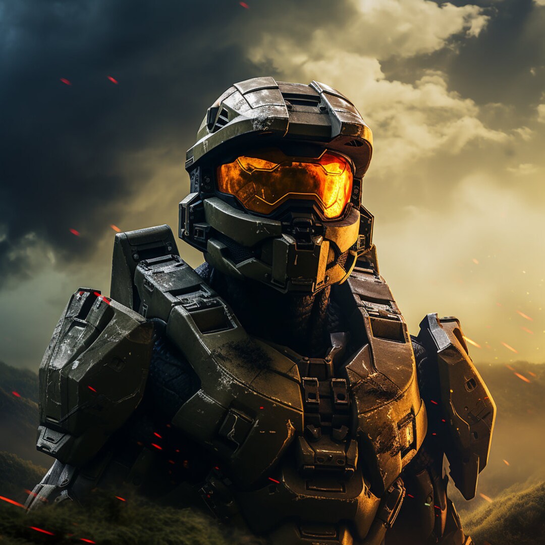 Halo Masterchief Poster Art - Etsy.de