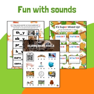 Sloth Spelling Activity Bundle for Ages 7-12 - Etsy