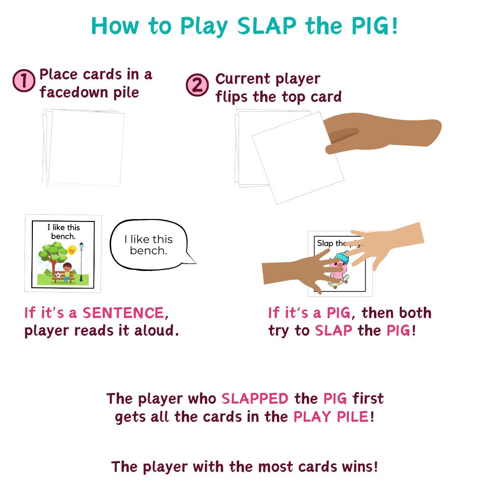 Slap the Pig! Fast-paced Phonics Game - Etsy