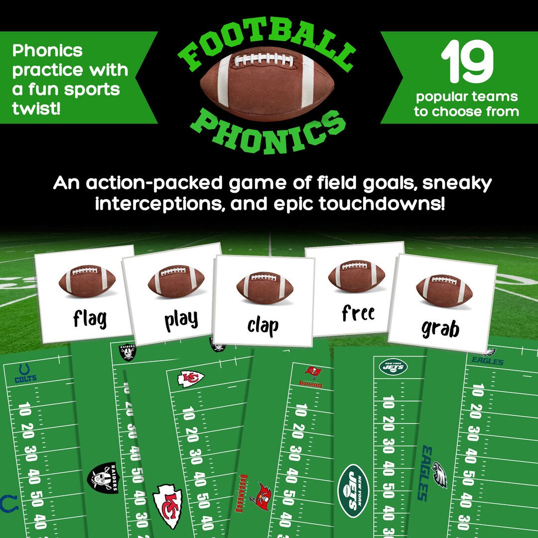 Football Phonics - Reading and Pronunciation for Sports Lovers - Etsy