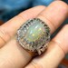 White Fire Water Opal Ring Ethiopian Fire Water Opal Ring Untreated ...