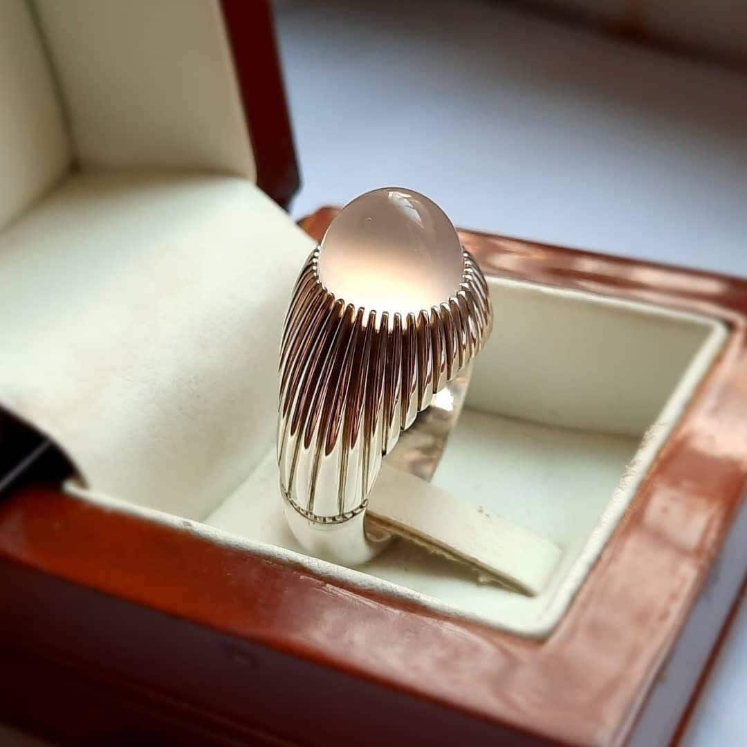Original Moonstone Dur E Najif Stone Sterling Silver Ring Shia Ring ...