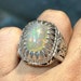 White Fire Water Opal Ring Ethiopian Fire Water Opal Ring Untreated ...