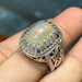 White Fire Water Opal Ring Ethiopian Fire Water Opal Ring Untreated ...